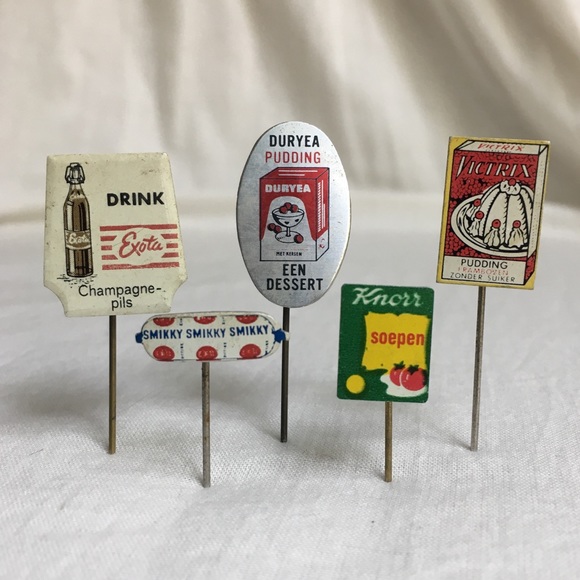 Vintage | Accents | Dutch Market Food Pins | Poshmark